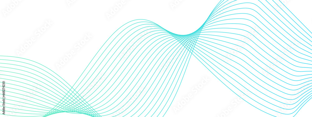 Abstract colorful wave line transparent background modern stream wave ...
