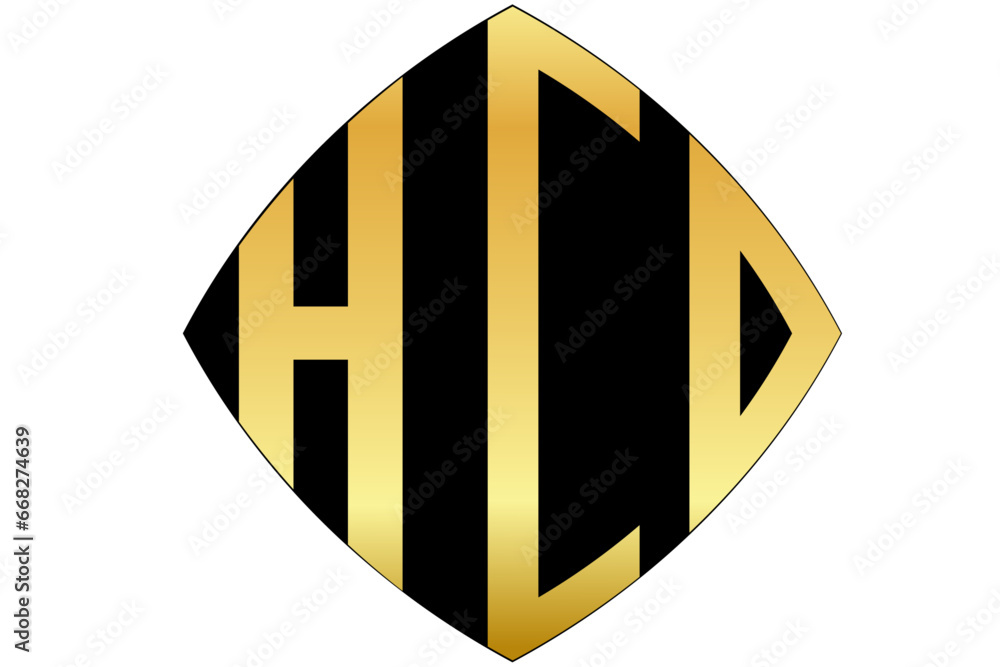 HCD,CD, DC, HC, logos. Abstract initial monogram letter alphabet logo ...