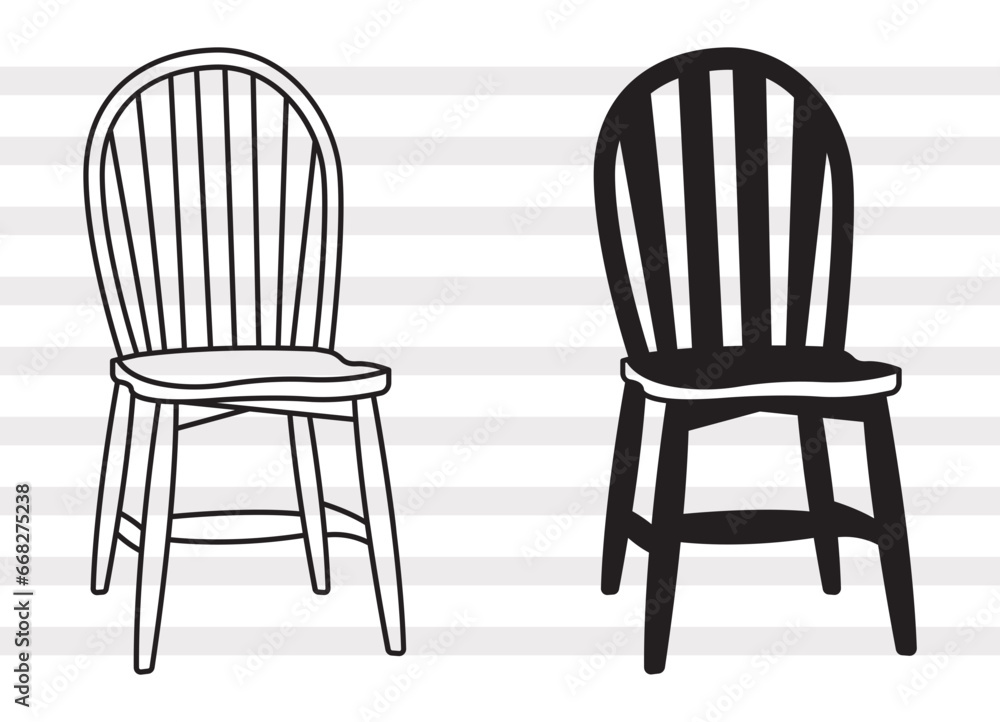 Chair SVG, Chair Silhouette, Office Chair Svg, Decorator Chair Svg ...