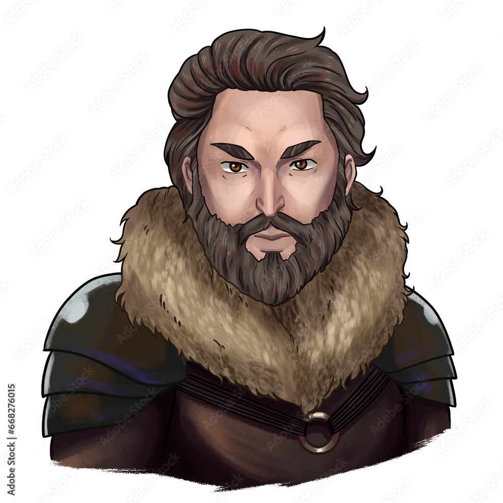 PNG transparent background fantasy character illustration. Male human ...