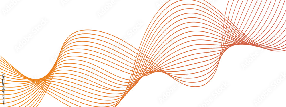 Abstract colorful wave line transparent background modern stream wave ...