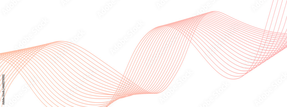 Abstract colorful wave line transparent background modern stream wave ...