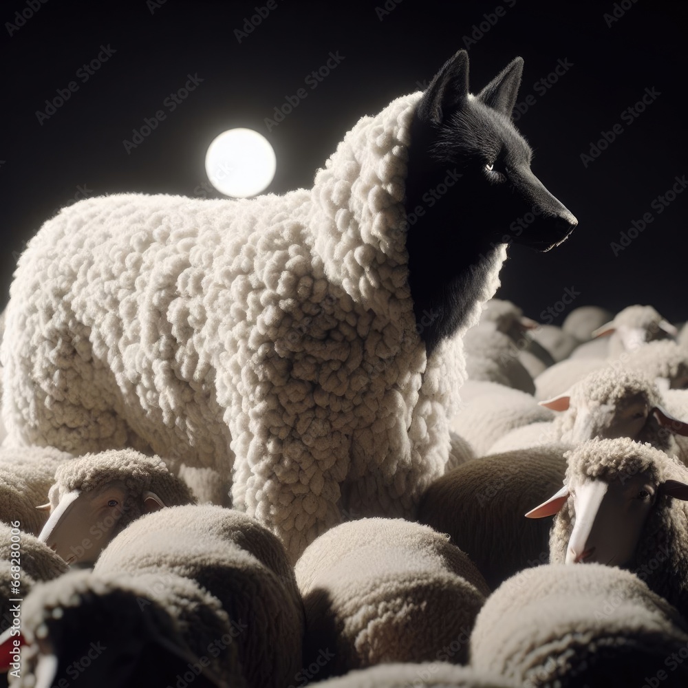 Ilustrace „Wolf in sheep clothing. The Treacherous Guise: A Wolf in ... Ilustrace „Wolf in sheep clothing. The Treacherous Guise: A Wolf in ...