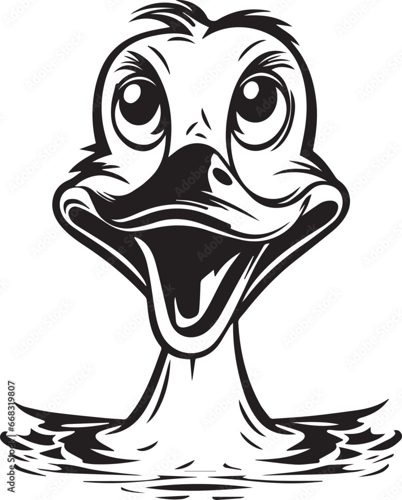 The Ugly Duckling , Vector Template for Cutting and Printing Stock ...