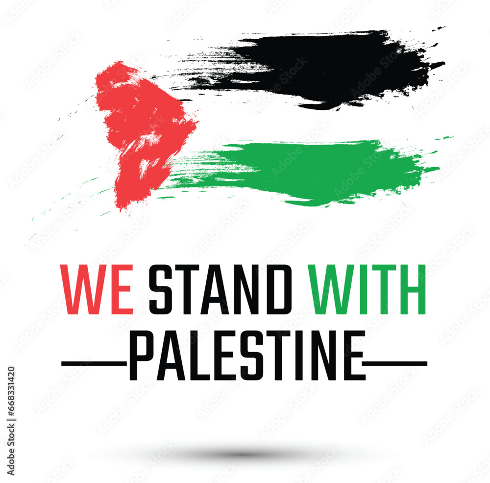Palestine flag we stand with Palestine. Israel VS Palestine. Israel and ...