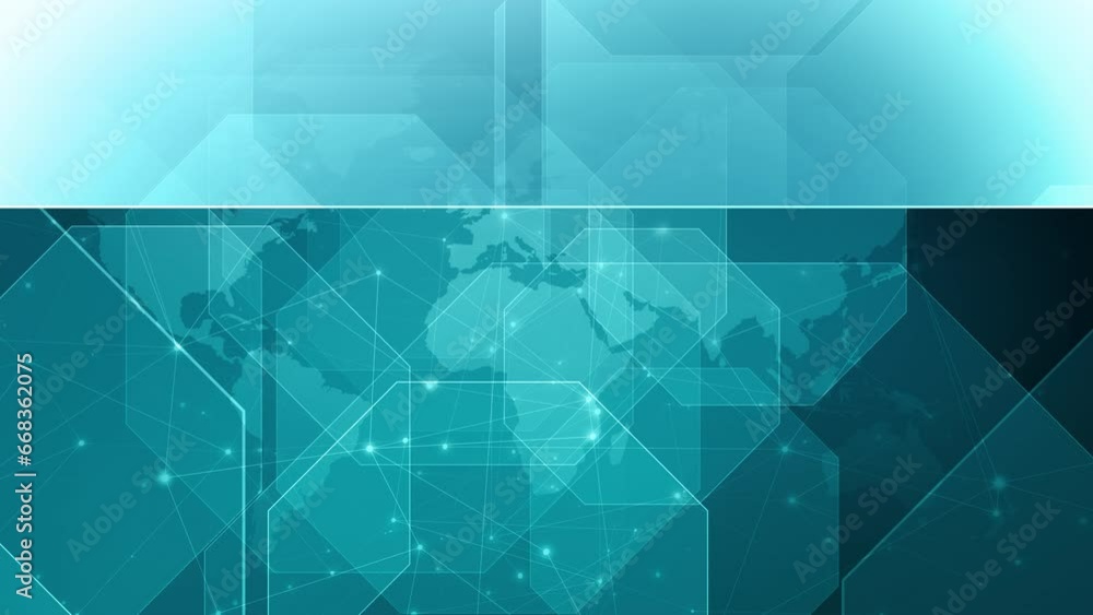 Dynamic world map modern composition of flowing shapes creative motion ...