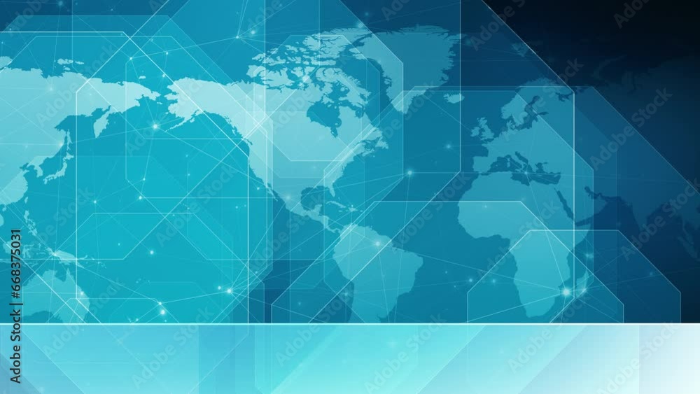 Global communication template design connected dots and lines creating ...