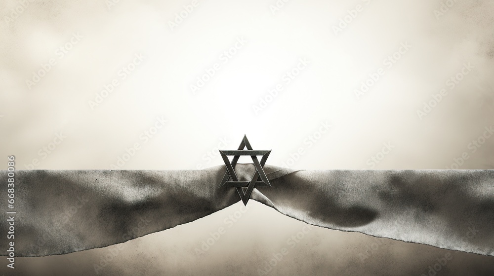 Star of David, ancient symbol, emblem in the shape of a six-pointed ...