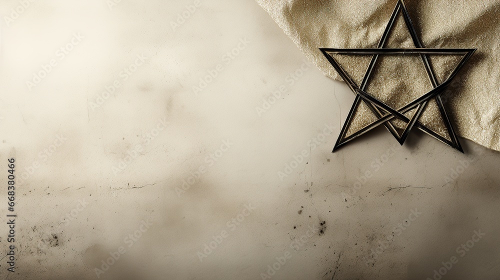 Star of David, ancient symbol, emblem in the shape of a six-pointed ...
