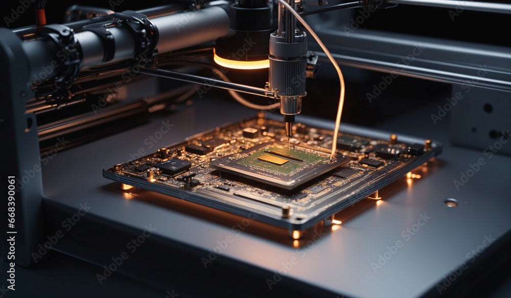 Robotic additive manufacturing of chips and processors using 3D ...