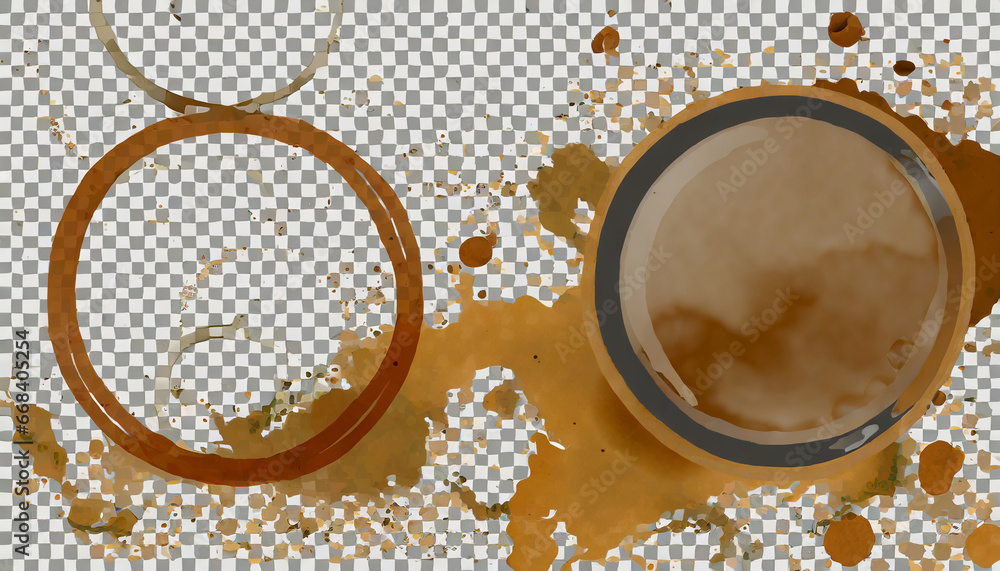 coffee stains isolated on a transparent background royalty high quality ...