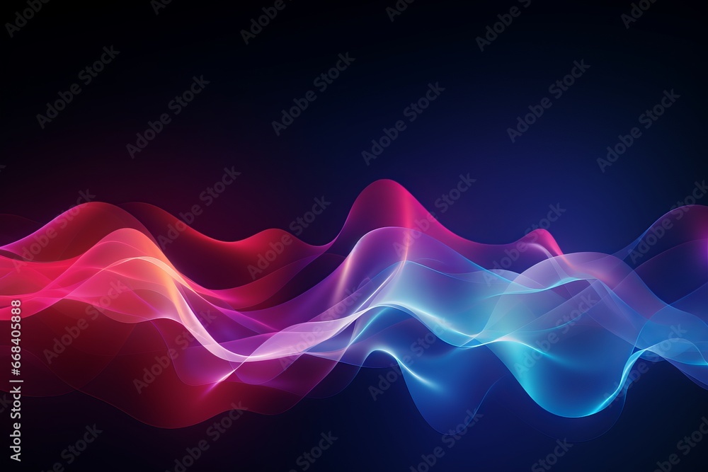 Dynamic audio waveforms against a dark backdrop, perfect for sound ...