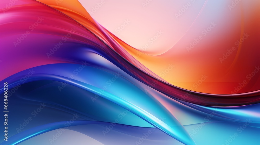 Colorful Glass Dynamic Curve Background: Vibrant and Abstract Glass ...