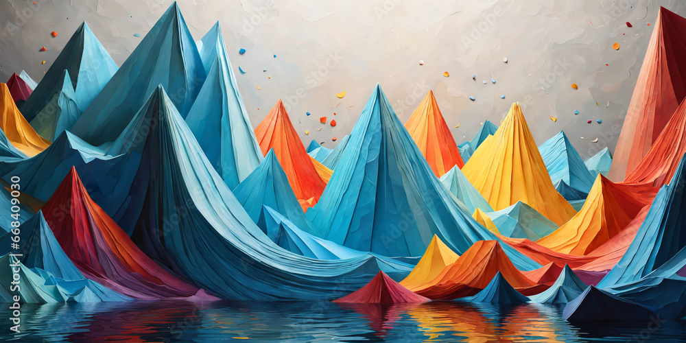Origami papers landscapes are beautiful and creative paper art forms ...