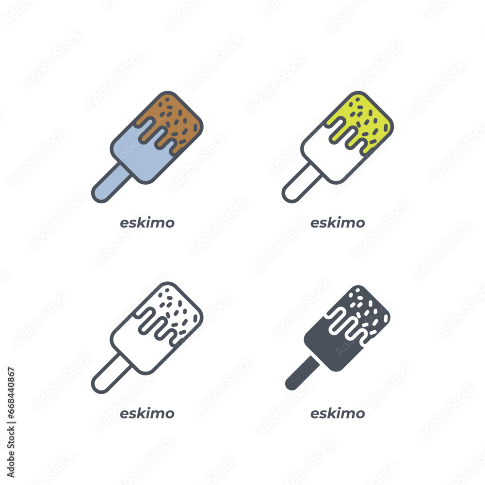 Vector sign of the eskimo symbol isolated on a white background. icon ...