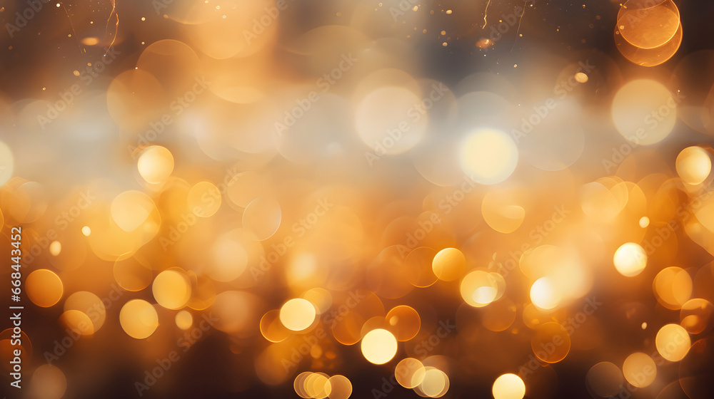 Visualize a background filled with defocused bokeh lights. These lights ...