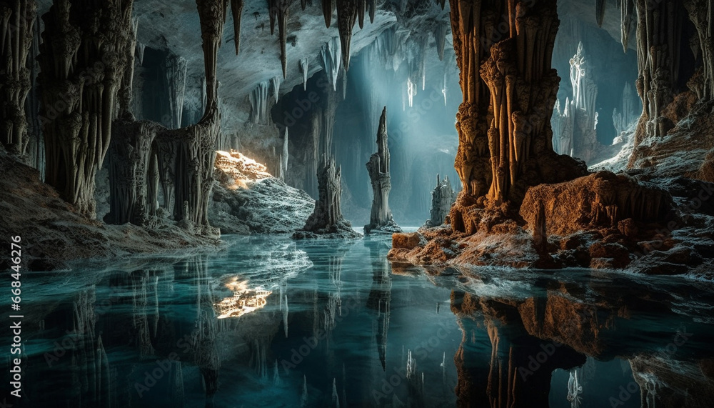 Exploring the mysterious underground grotto, a majestic beauty in ...