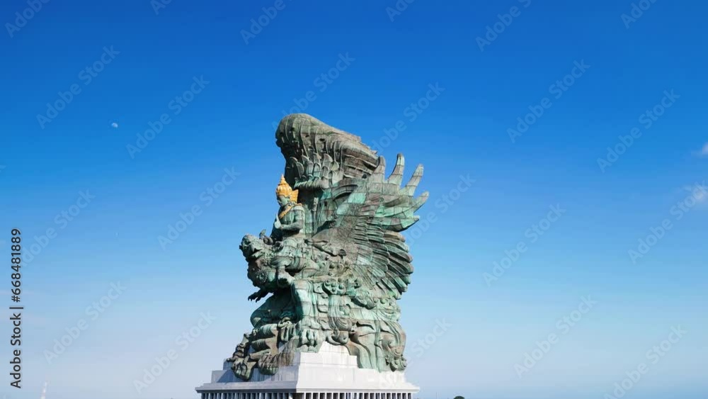Aerial of Bali's Patung Garuda Wisnu Kencana, awe-inspiring statue that ...