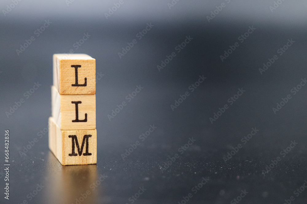 Poster LLM Large Language Model on Cubes – Wall Art | UkPosters