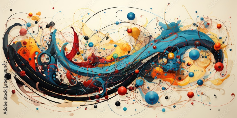 An Artwork That Is A Visual Representation Of A Complex Algorithm Or Mathematical Equation Ai