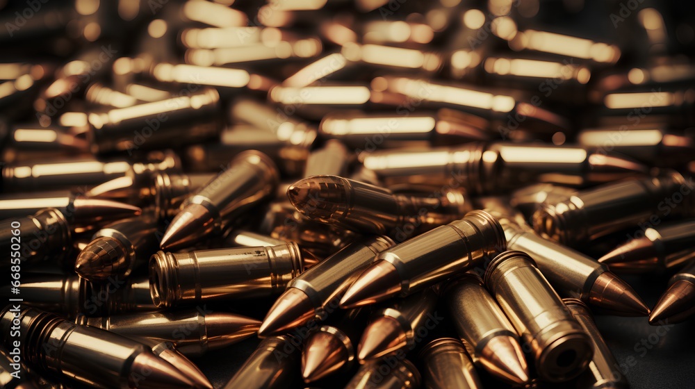 Bullet shells of different sizes for military ammunition production and ...