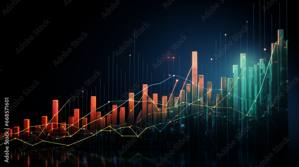 A dynamic chart of the market illustrates the steady upswing of ...