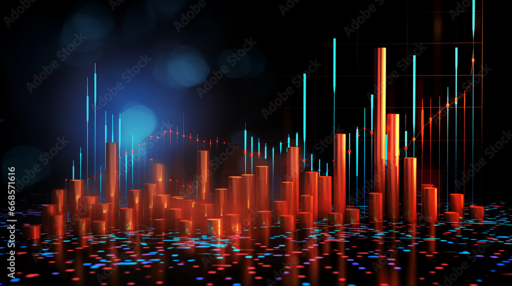 A dynamic market chart showcases the consistent rise of corporate ...