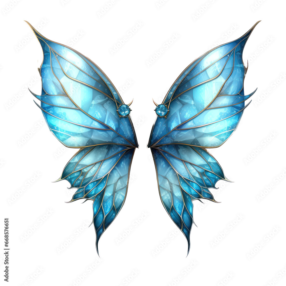 Fantasy angel wings isolated on transparent background,transparency ...