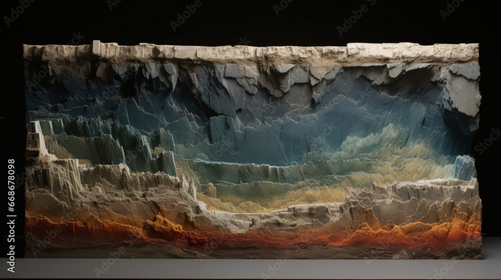 Explore the geological history of the earth with this photo of volcanic ...