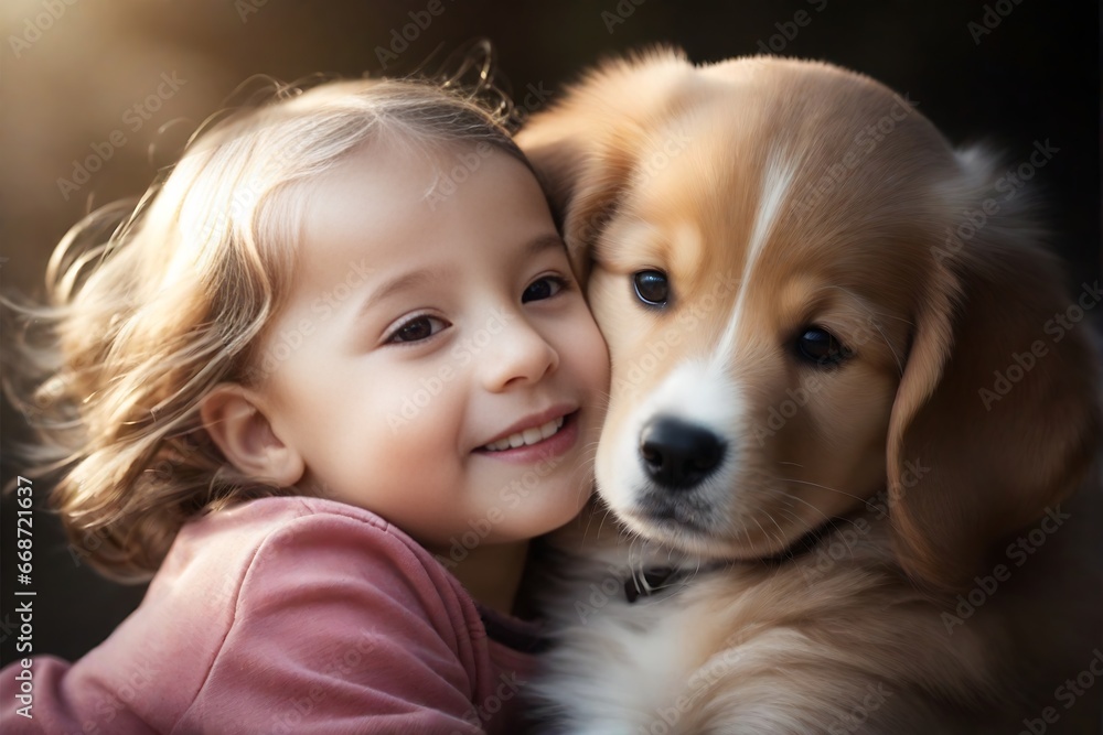 Genuine Connection: Kids and Their Beloved Pets" - Witness the genuine ...