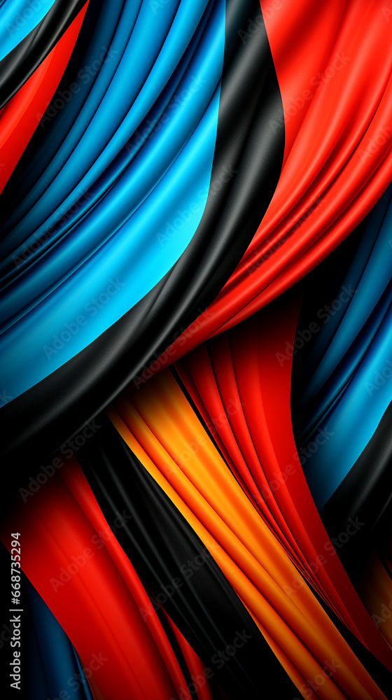 Discover unique silk art featuring the abstract pattern of the Eswatini ...