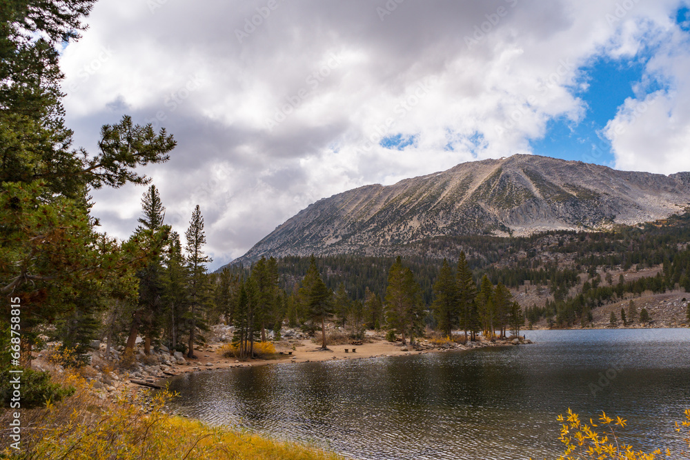 Rock Creek Lake and campground in Inyo National Forest outside of ...