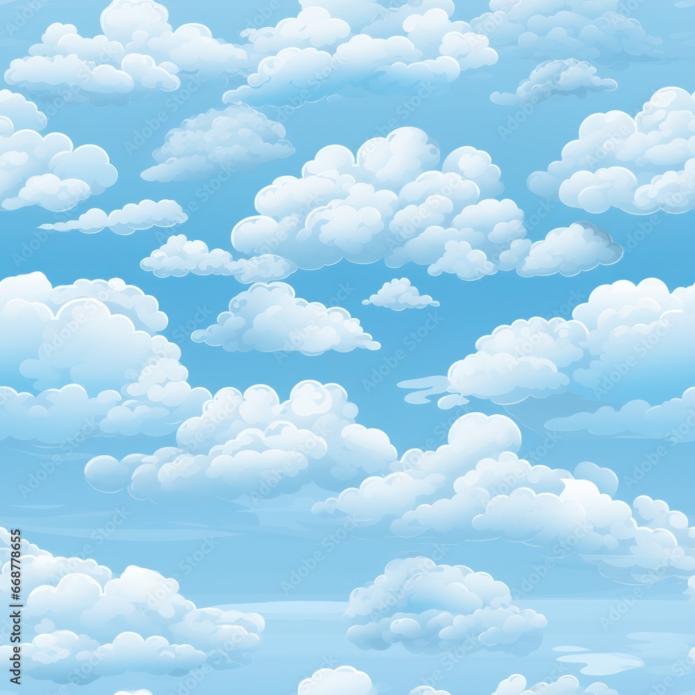 Seamless Cloud Texture for Virtual Backdrops - A Tilable Pattern Stock ...