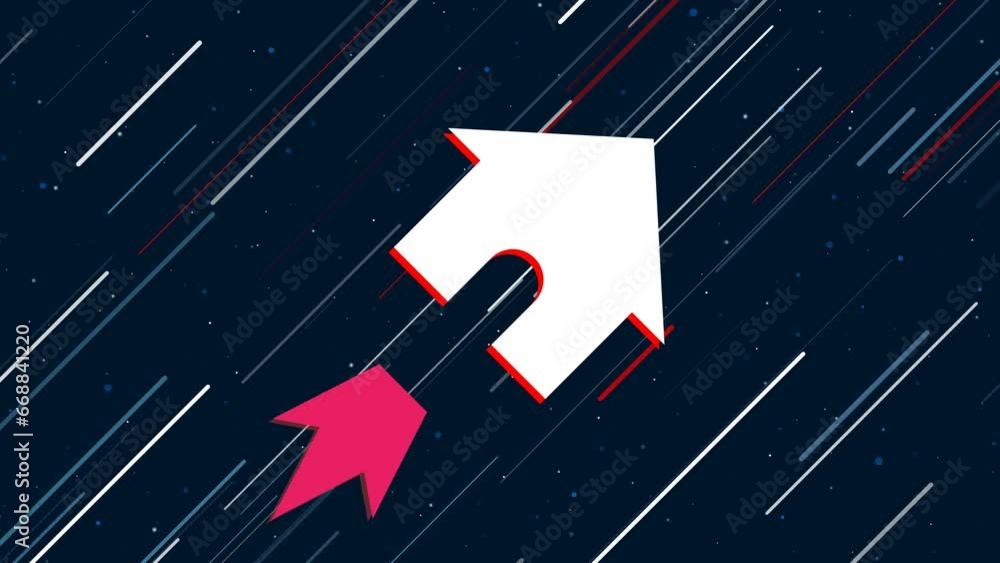 Kennel symbol flies through the universe on a jet propulsion. The ...