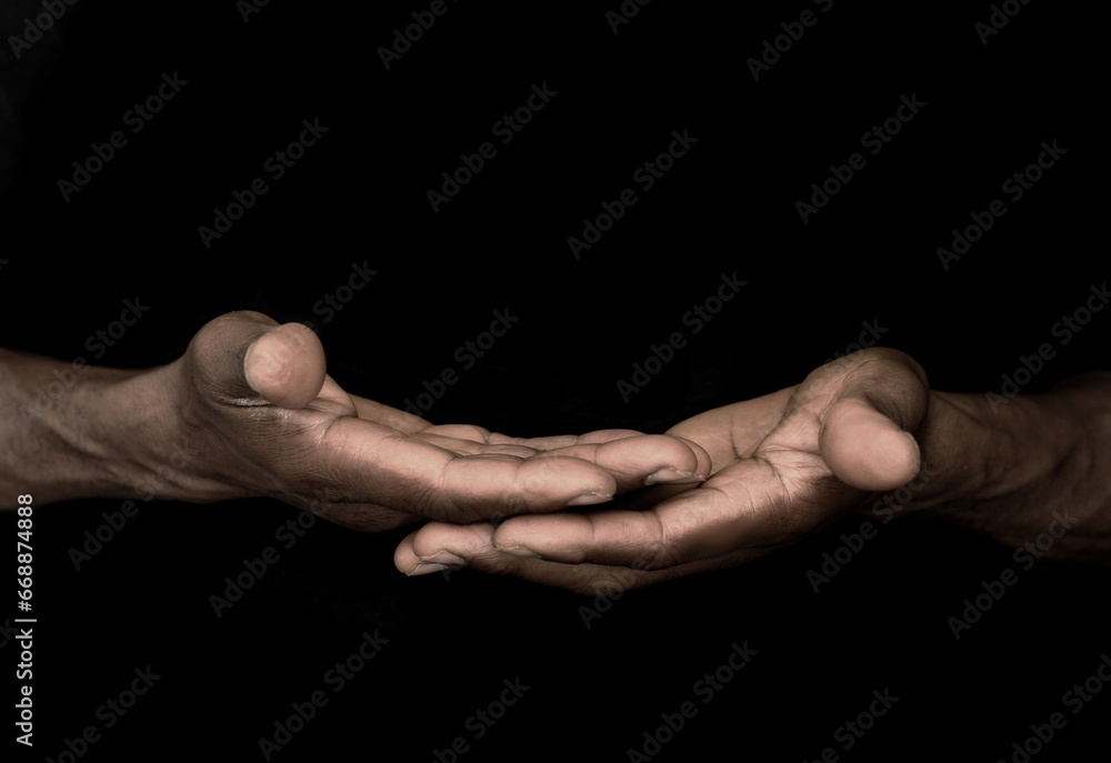 sign language with hand gestures speaking body language with people on ...