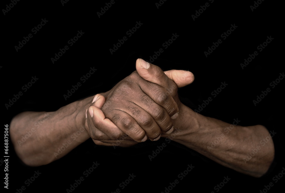 sign language with hand gestures speaking body language with people on ...