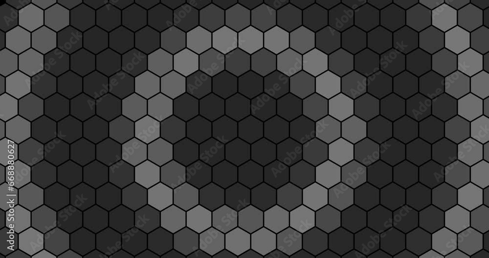 honeycomb shape pattern grid in circular Radial radiowave style ...
