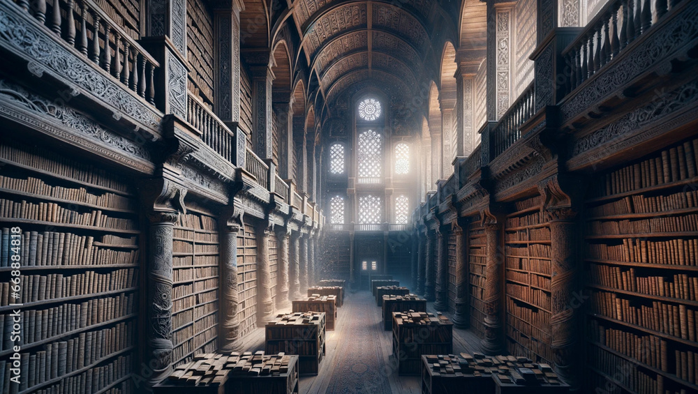 Ancient, Architecture, Books, Carvings, Cathedral, Classical, Library ...