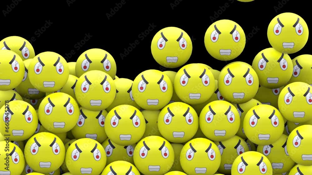 Animated Yellow Mad Angry Emote Emoji Emoticon Transition Transparent ...