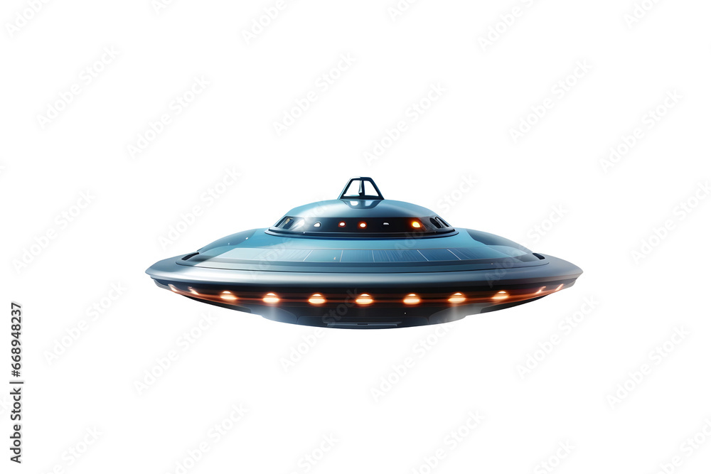 Flying saucer, ufo, uap isolated on transparent or white background ...