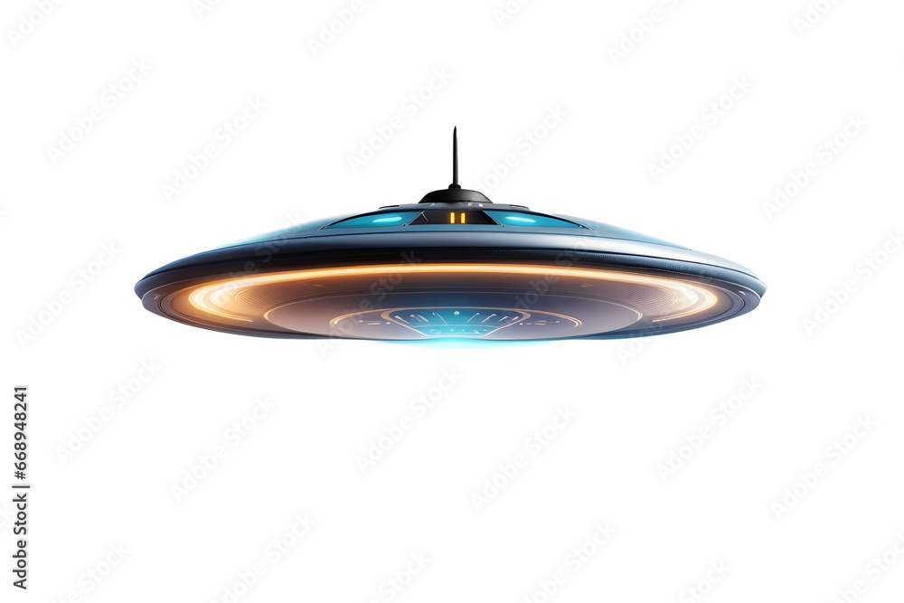 Flying saucer, ufo, uap isolated on transparent or white background ...