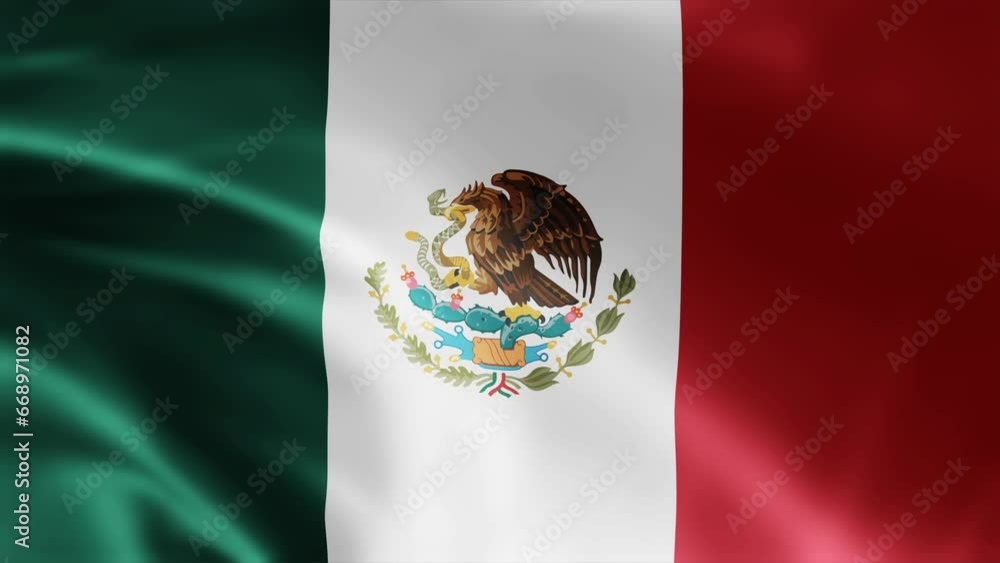 Mexico flag is waving 3D animation. Mexico flag waving in the wind ... Mexico flag is waving 3D animation. Mexico flag waving in the wind ...
