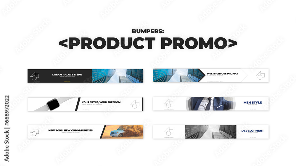 Bumpers Product Promo Stock Template | Adobe Stock