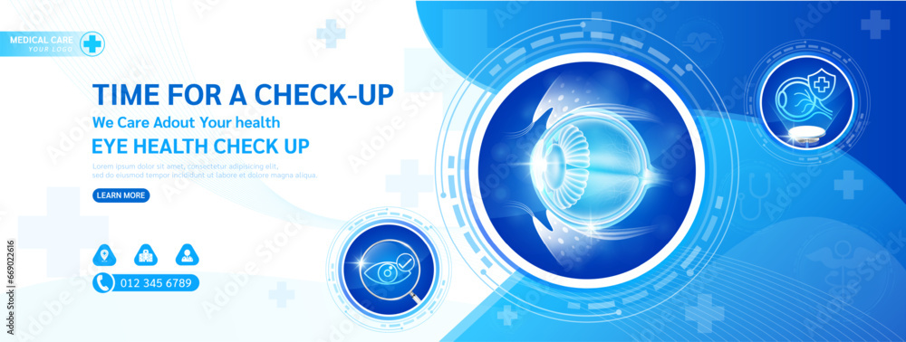 Medical banner website health care template social media design for ...