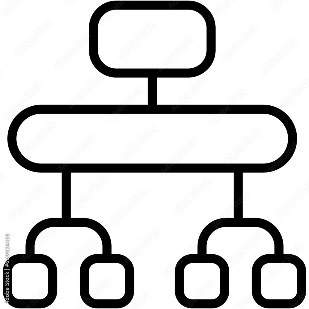 Vector Icon Hierarchy, Classification, Diagram, Hierarchical Structure ... Vector Icon Hierarchy, Classification, Diagram, Hierarchical Structure ...