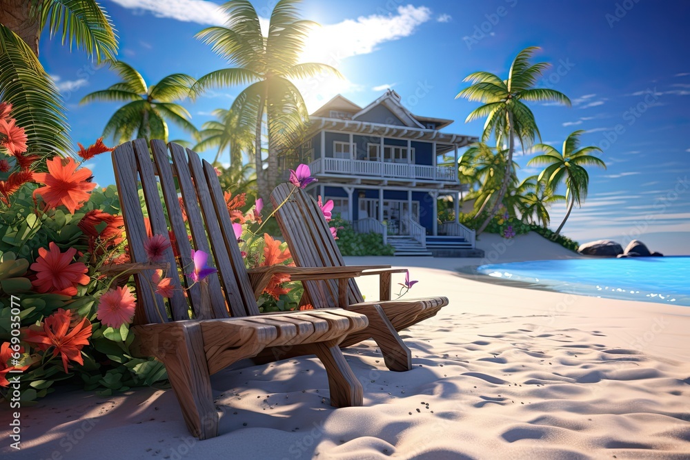 Foto de Beach Summer Vacation - Your Perfect Getaway: Stunning Digital ...