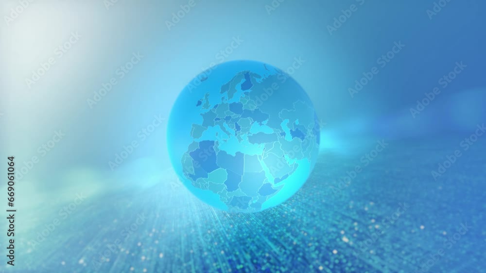 Country Zoom Animated Stylized World Map Eastern Europe Georgia Version ...