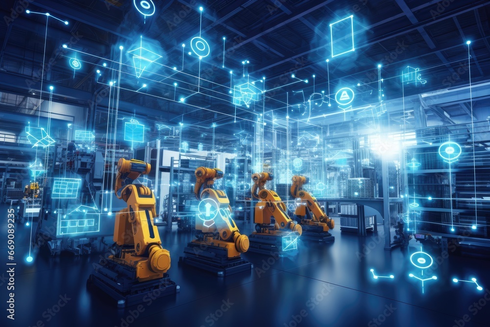 Smart industry 4.0 concept - Smart factory for fourth industrial ...