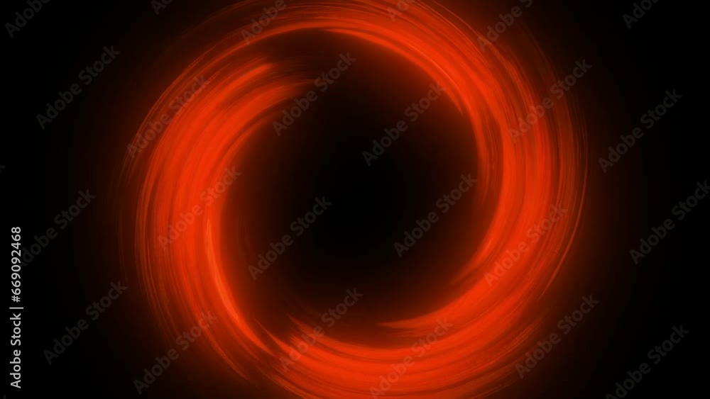 Red Circle energy hole.Glowing spiral tunnel with light. Abstract Swirl ...
