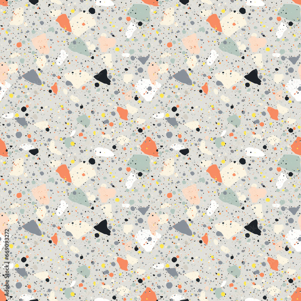 Terrazzo marble floor seamless texture Stock Illustration | Adobe Stock